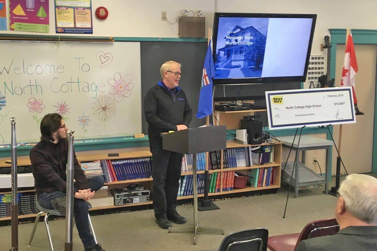 WATCH: North Cottage High School lands hefty Best Buy funds - Red Deer ...